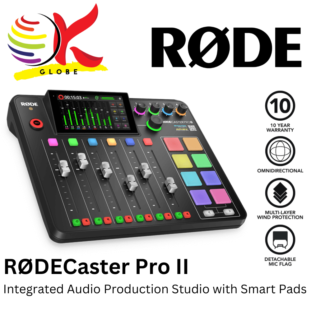 RODE RODECASTER PRO II INTEGRATED AUDIO PRODUCTION STUDIO WITH SMART ...