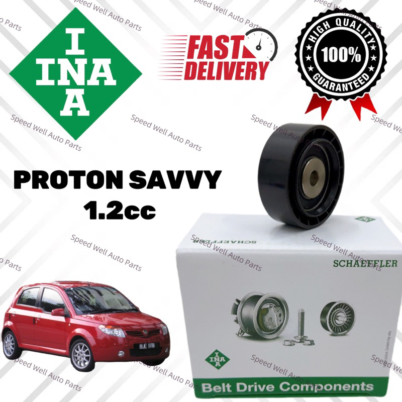 INA OEM (8200901288) PROTON SAVVY 1.2cc FAN BELT/AIR COND/IDLER PULLEY ...