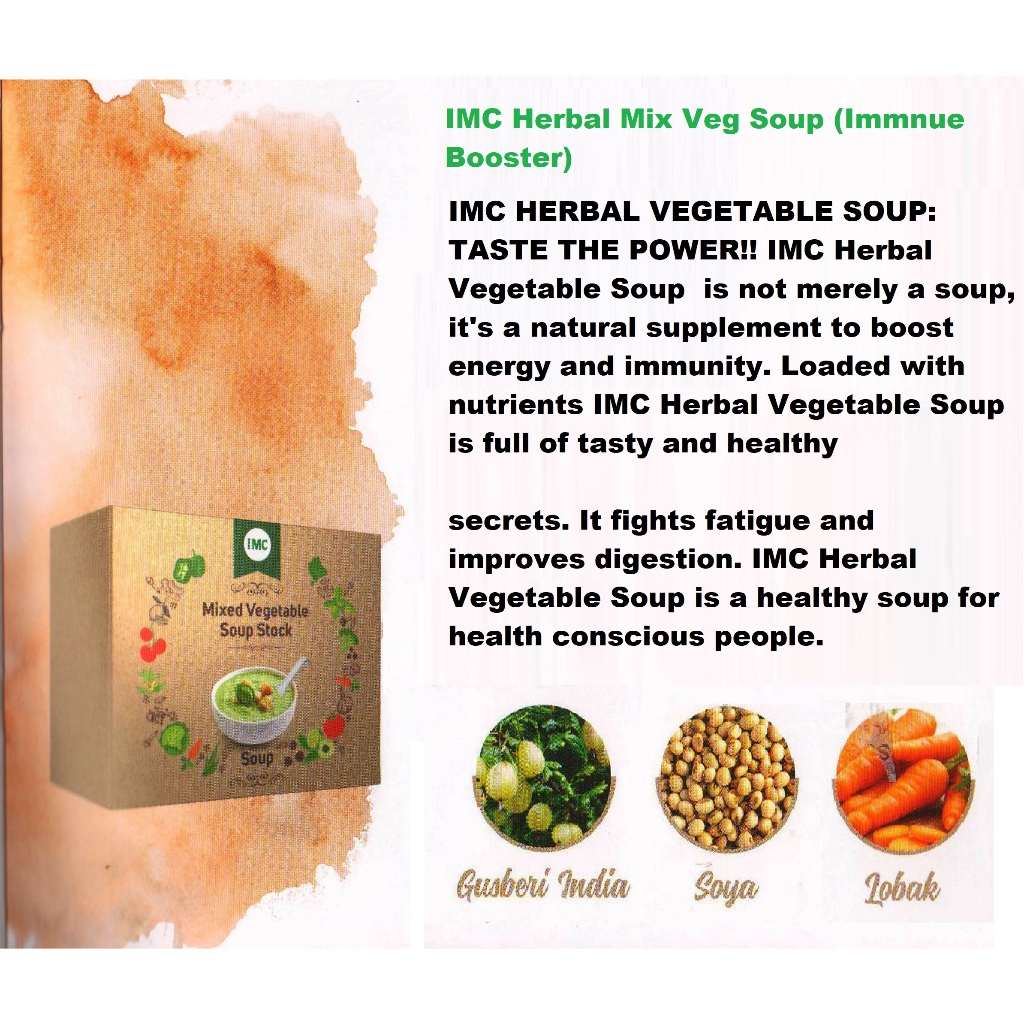 IMC Herbal Mix Veg Soup (Immune Booster) 10 g x 10 Pack | stok sup ...
