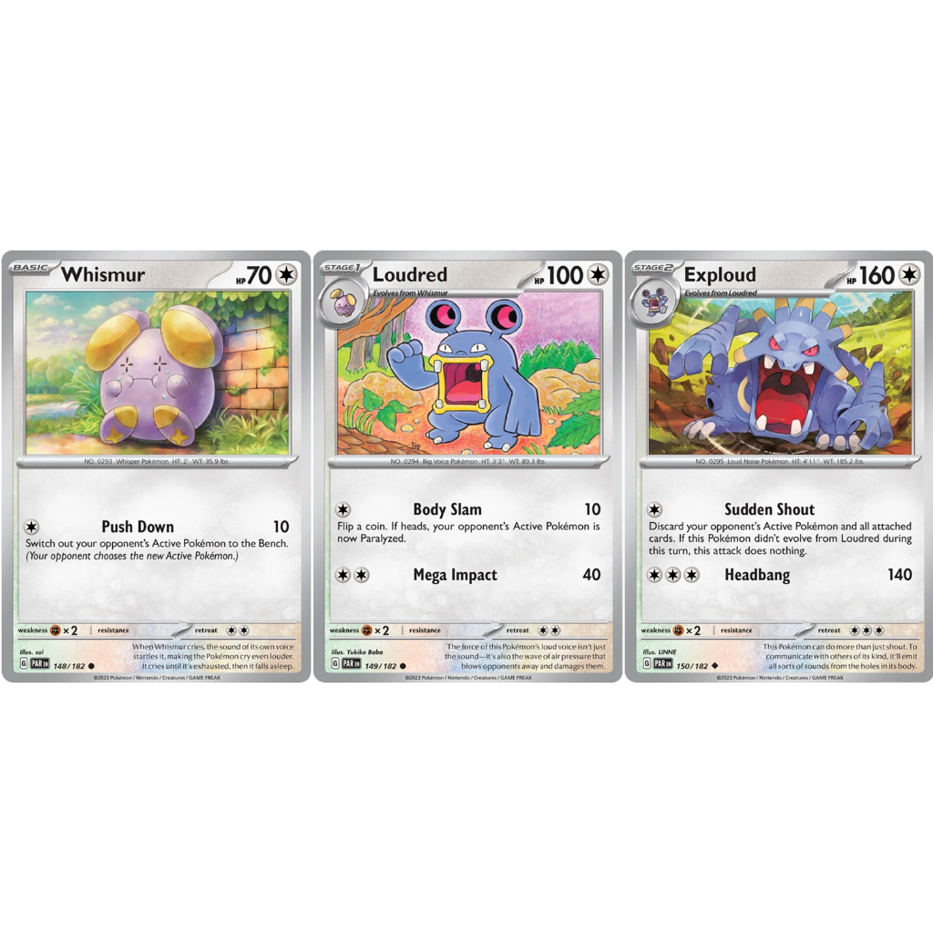 Pokemon TCG: Paradox Rift - Whismur / Loudred / Exploud | Shopee Malaysia