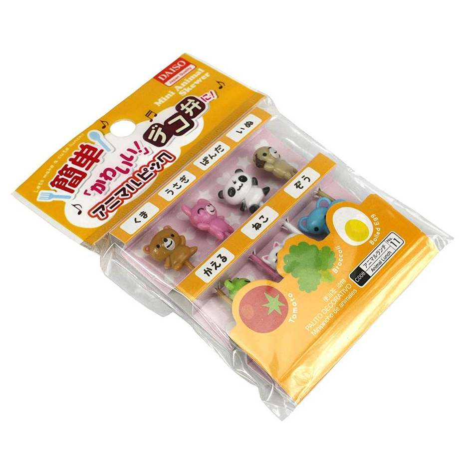 Daiso Mini Cute Food Picks Children Kids Bento Box Lunch Fruit Picks ...