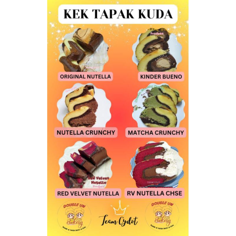 KEK TAPAK KUDA VIRAL MATCH NUTELLA, ORIGINAL NUTELLA, KINDER, NUTELLA ...