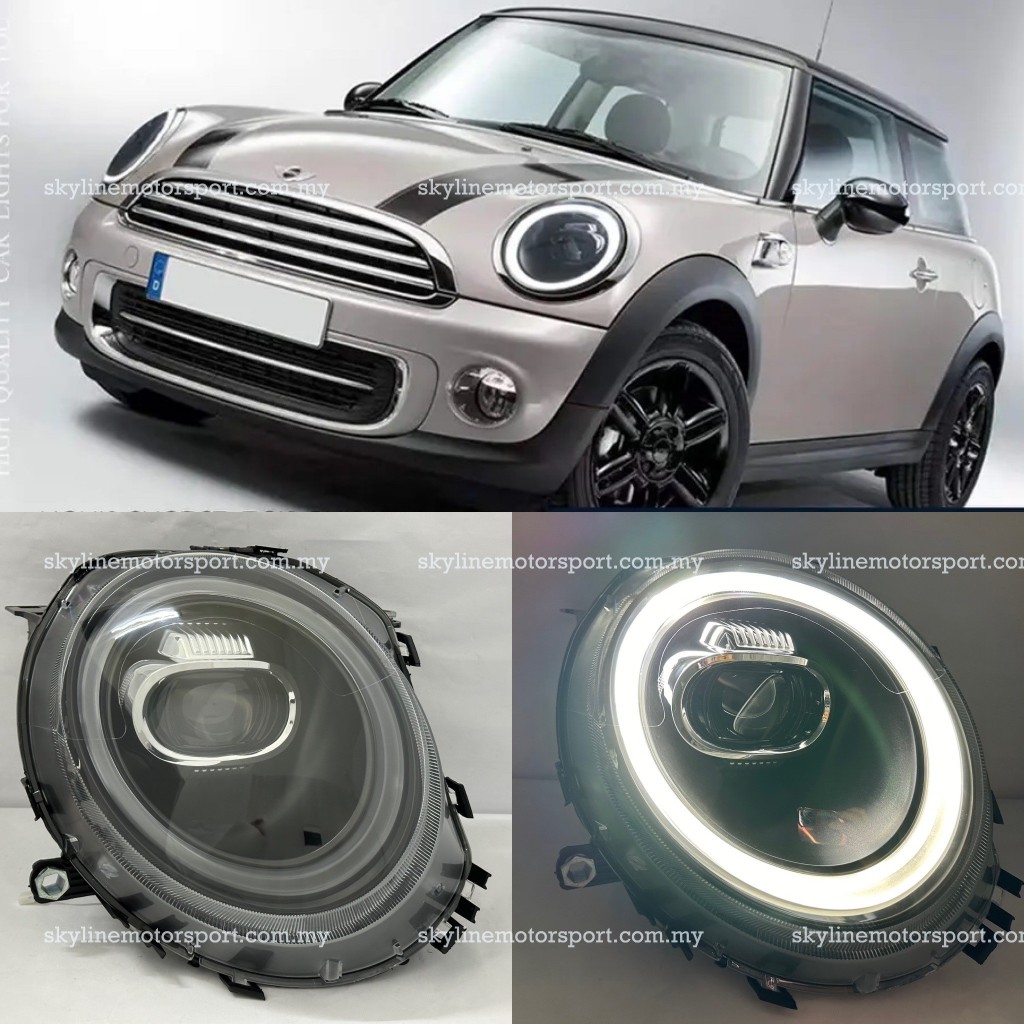 Mini Cooper R55 R56 F55 F56 Style Head Lamp Projector DRL Led 2006 2012 ...