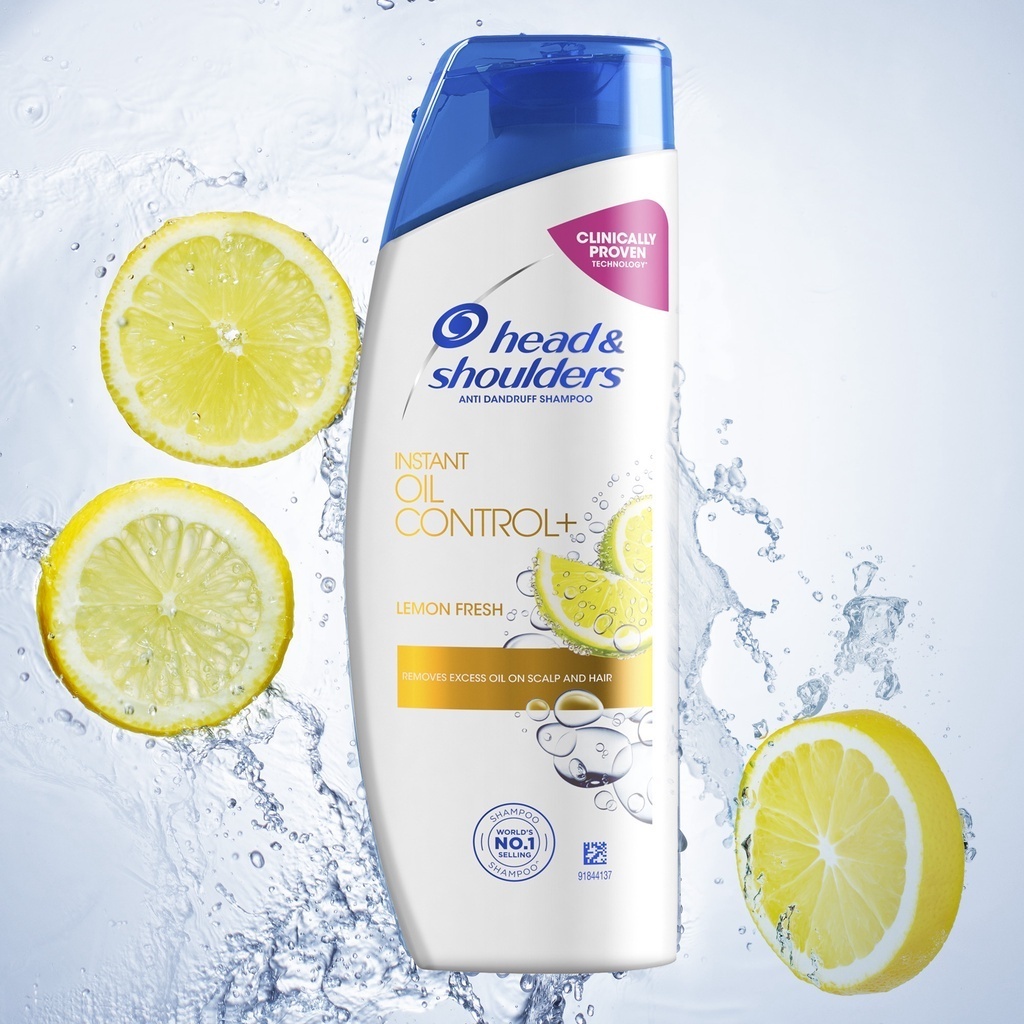 Head and Shoulders Lemon Fresh + Anti Dandruff Shampoo (300ml) | Shopee ...