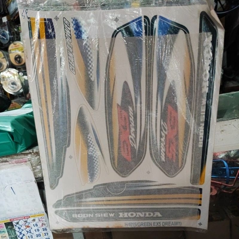 Honda EX5 Dream Sticker (1) Green / Red | Shopee Malaysia
