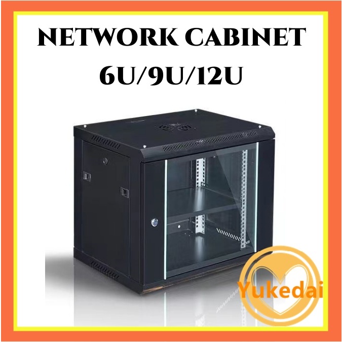 Wall Hanging Network Cabinet Glass door network router enclosure ...