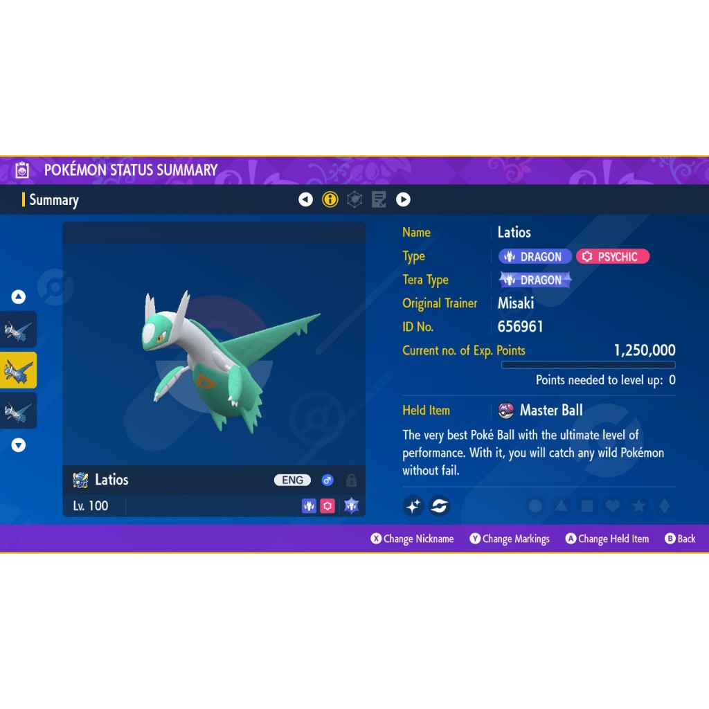 Pokemon Scarlet & Violet Shiny Latios Full Ev Trained | Shopee Malaysia