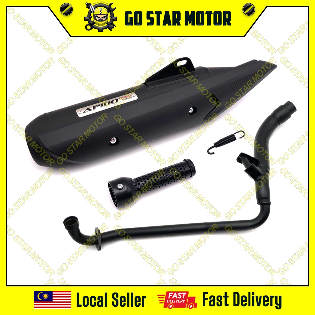 DASH2 DASH110 V2 DASH2 FI Standard Racing Exhaust Ekzos 25mm Muffler ...