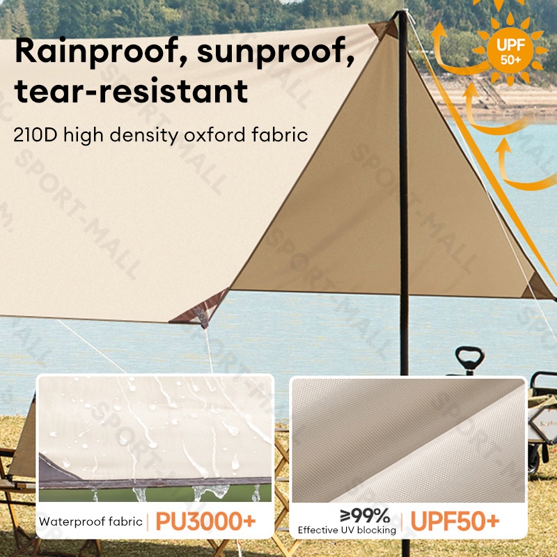 【300x500cm】 Ultralight Weight Flysheet Waterproof Groundsheet Camping ...