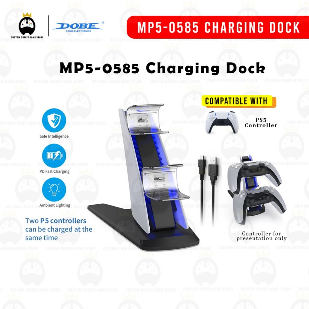 DOBE PS5 Charging Stand PS5 Controller Charger Dual Sense Charging ...