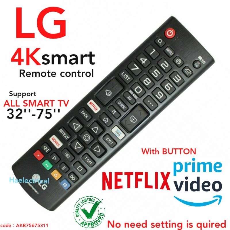 LG 4K smart tv remote control support ALL SMART TV SERIES | Shopee Malaysia
