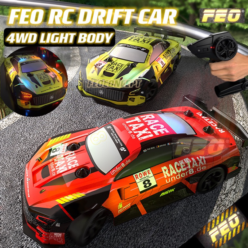 FEO Q165 LED FLASH light Rc Drift Car Racing Remote Control Car ...