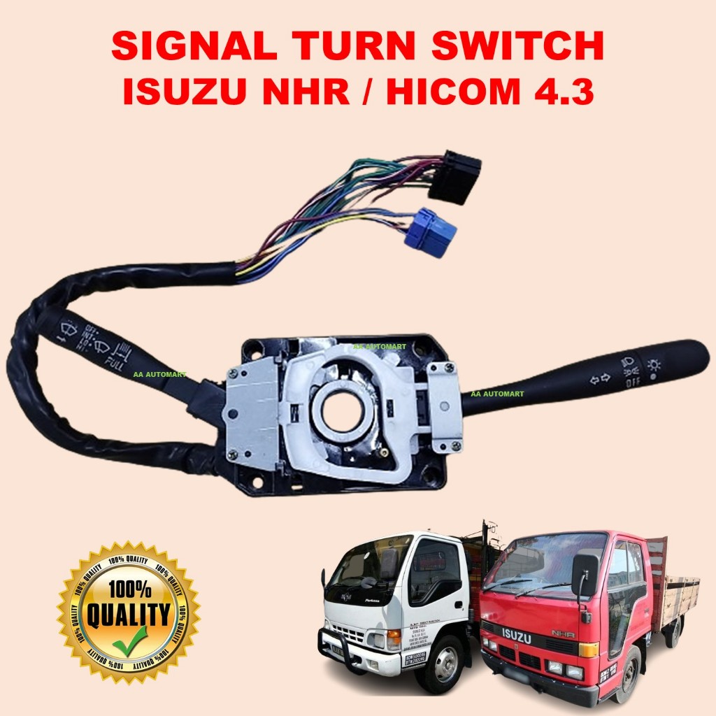 ISUZU NHR / HICOM 4.3 HEAD LAMP TURN SIGNAL SWITCH & WIPER LORRY TURN ...