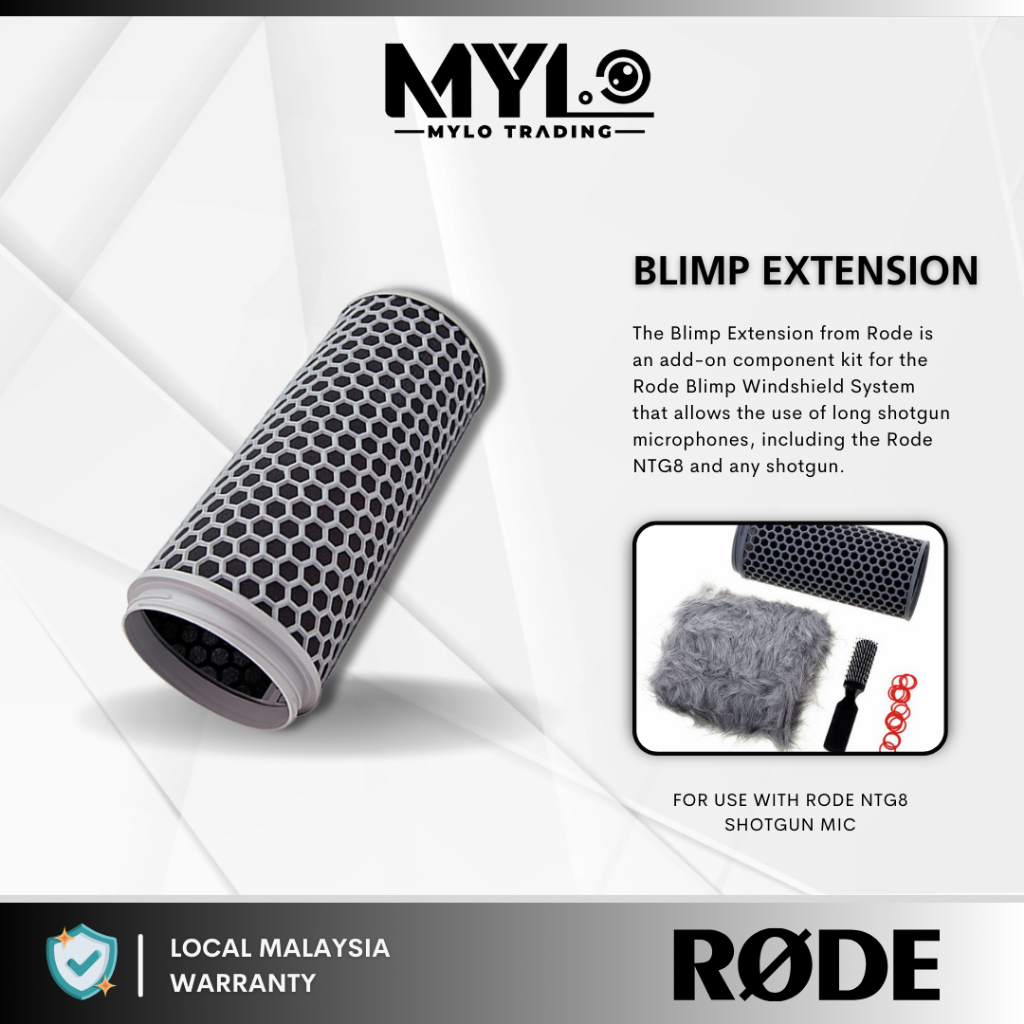 Rode Blimp Windshield and Rycote Shock Mount Suspension System / Blimp ...