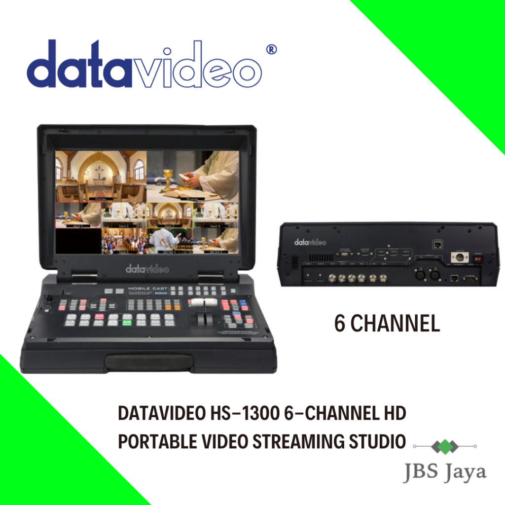 Datavideo HS-1300 6-Channel HD Portable Video Streaming Studio | Shopee ...