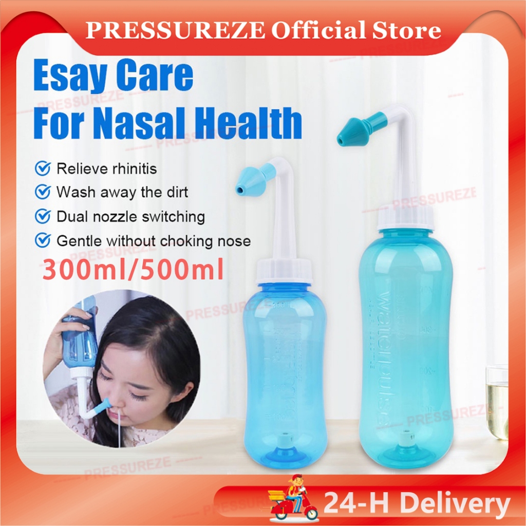 Sinus Rinse Bottle Neti Pot Nasal Wash System Nose Cleaner Daily ...