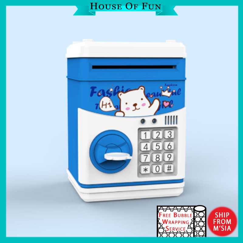 Tabung Kids Money Saving Box Piggy Bank Password Digital Money ...
