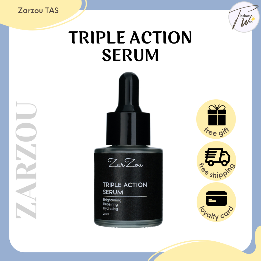 [Free gift 🎁 + Loyalty Card] ZARZOU Triple Action Serum (TAS) | Shopee Malaysia