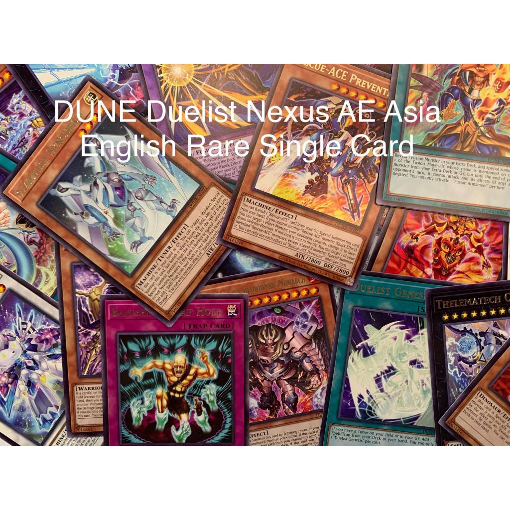 YUGIOH DUNE Duelist Nexus AE Asian English Rare Single Card | Shopee Malaysia