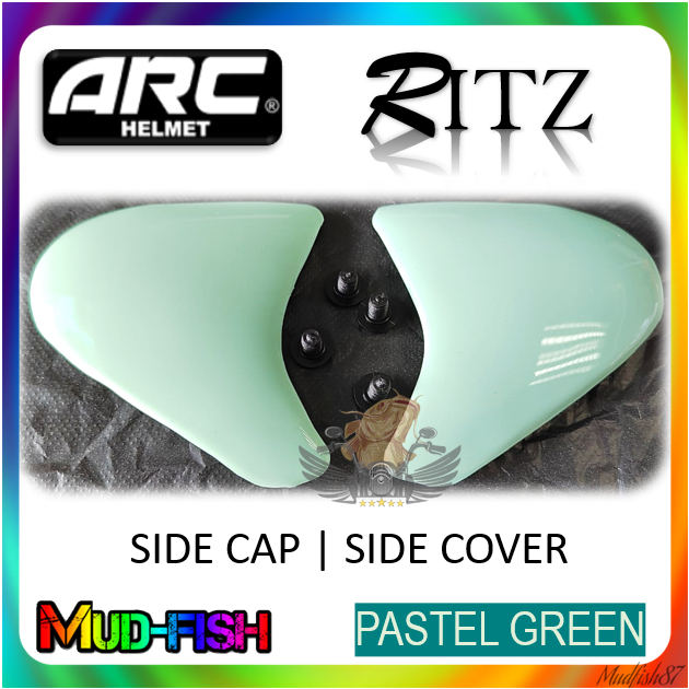 ARC RITZ SPECIAL COLOUR SIDE CAP | COVER SISI (PASTEL GREEN) | Shopee ...