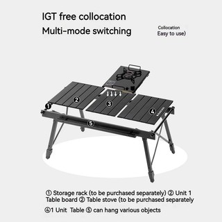 BLACKDOG IGT Table Adjustable height camping Table | Shopee Malaysia