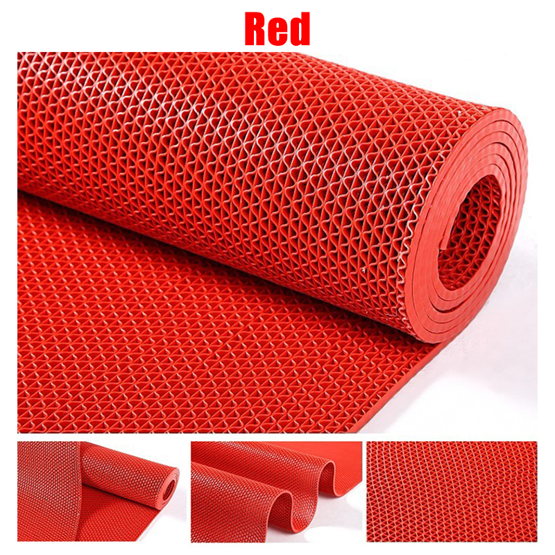 Soft Anti Slip Splicing PVC Rubber Mat Bathroom Kitchen Floor Mat Non ...