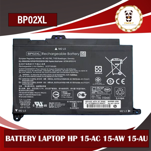 HP Pavilion 15-AU BP02XL Laptop Battery Lithium ion Cell | Shopee Malaysia