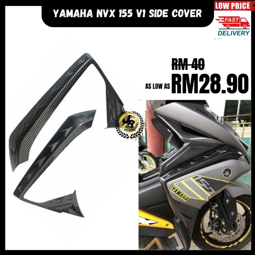 Yamaha NVX155 Side Body Cover Carbon Side Cover 1set NVX V1 Motorcycle ...