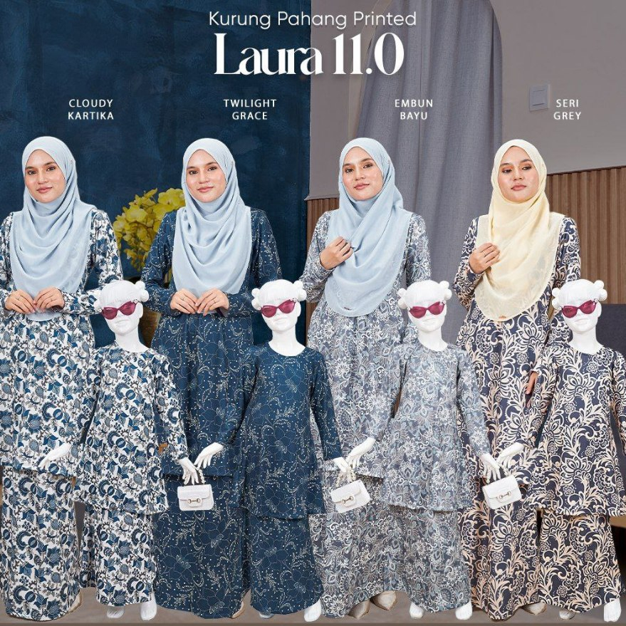 Baju Raya 2024 Baju Kurung Ironless LUVLA | Shopee Malaysia
