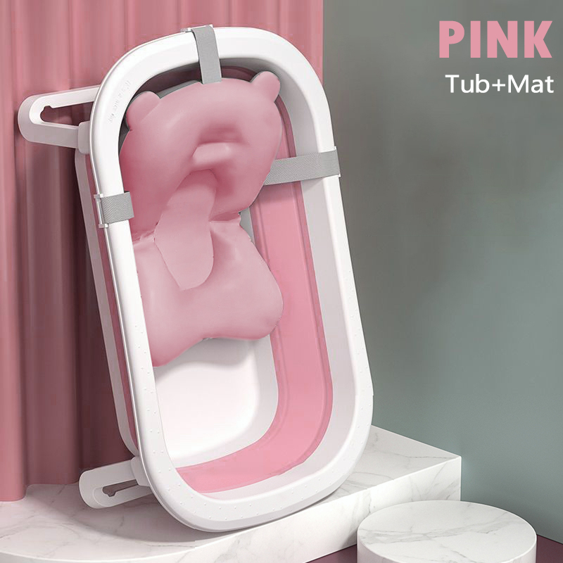 (FREE MAT) Baby Bath Tub Newborn Foldable Tab mandi baby Adjustable ...