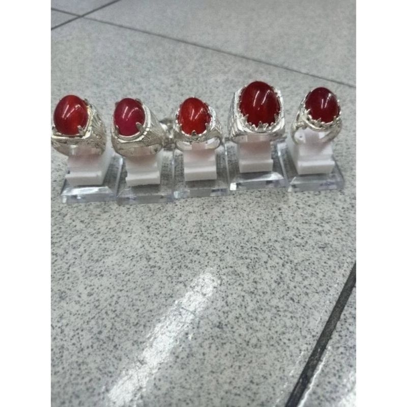 Cincin Batu Merah DELIMA Asli | Shopee Malaysia