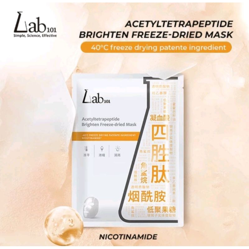 Lab101Acetyltetra Peptide Brighten Freeze-Dried Mask 四胜肽 | Shopee Malaysia