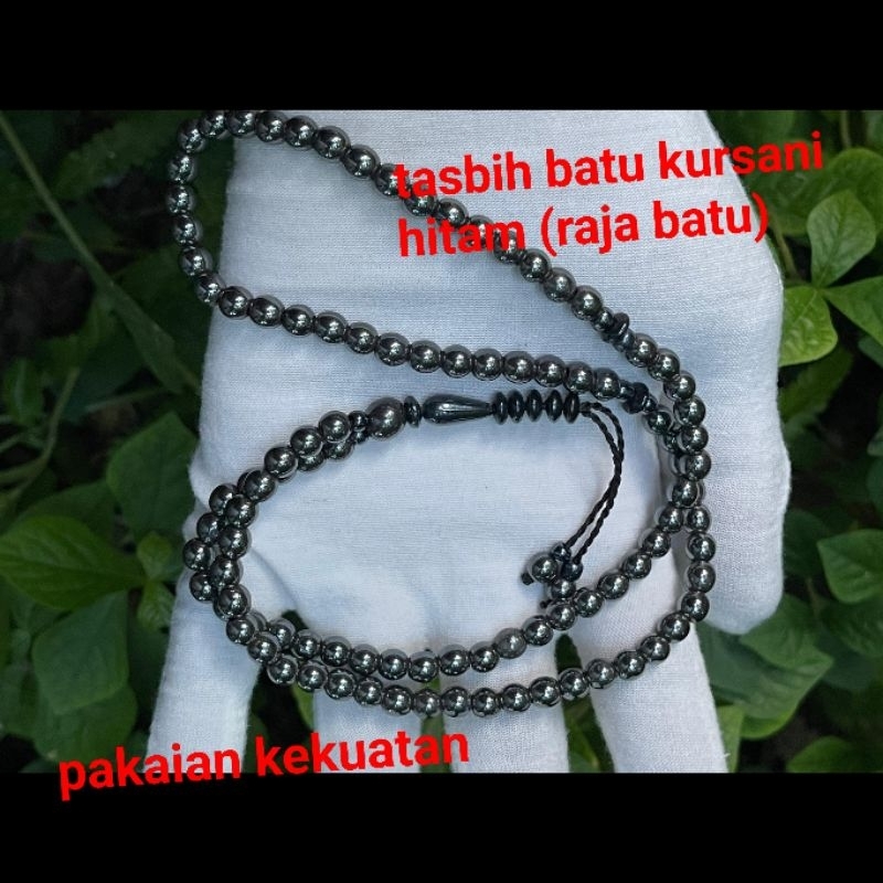 tasbih batu kursani hitam (raja batu asli) | Shopee Malaysia