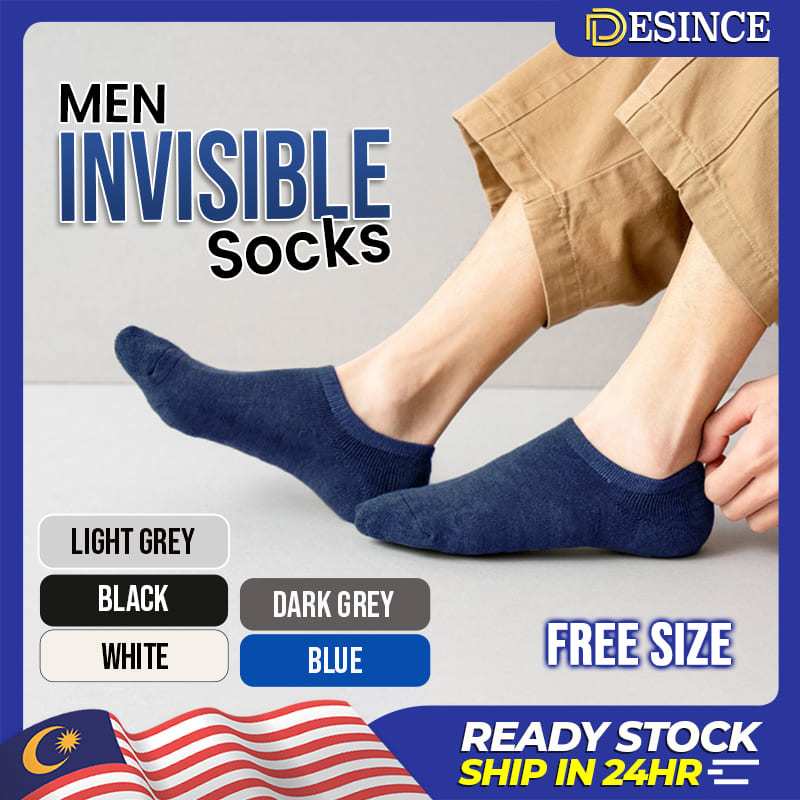 🇲🇾 DESINCE Men Socks No Show Man Invisible Socks Low Band Boat Socks ...