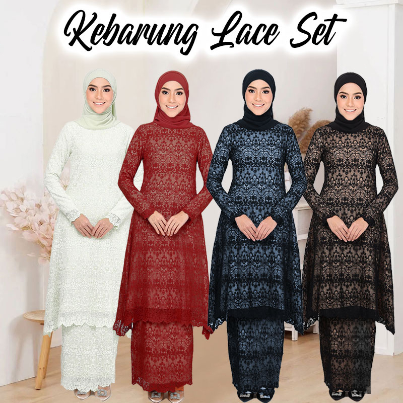 BRIDE SERIES DALELA KEBARUNG Klasik Kebarung Sulam Lace Kebaya PLUS ...