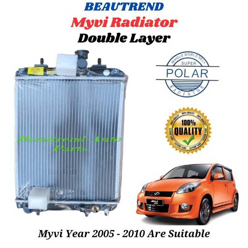 Myvi Radiator Double Layer 2005-2011 Brand POLAR SE 1 SE 2 Auto Manual ...