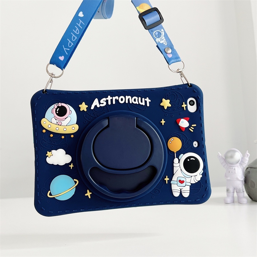 Samsung Galaxy Tab A7 Lite T220 T225 Cartoon Astronaut Cat 360 degree ...