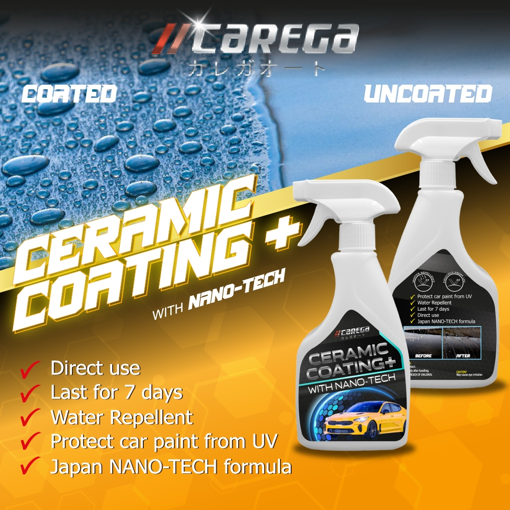 CAREGA Ceramic Coating Plus Quick Water Wax Coating Windscreen Coating Waterproof Nano Car Body ...