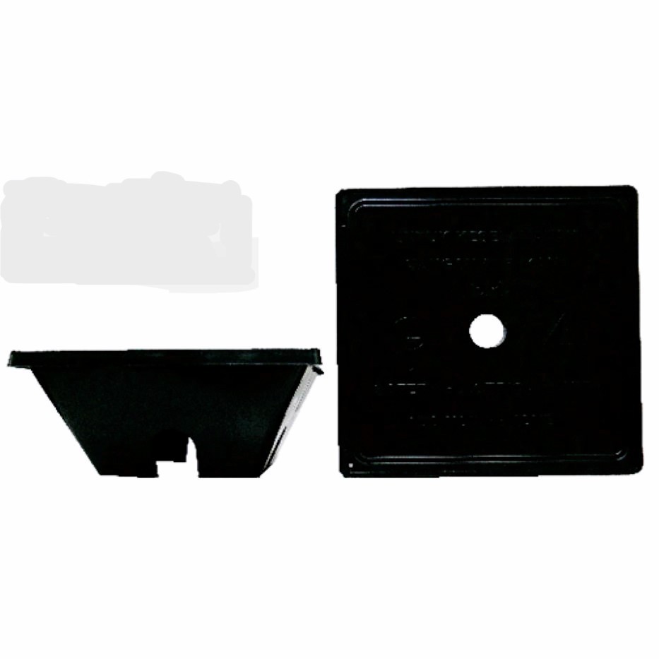PVC Earth Chamber Plastic Grounding Box （Black) | Shopee Malaysia