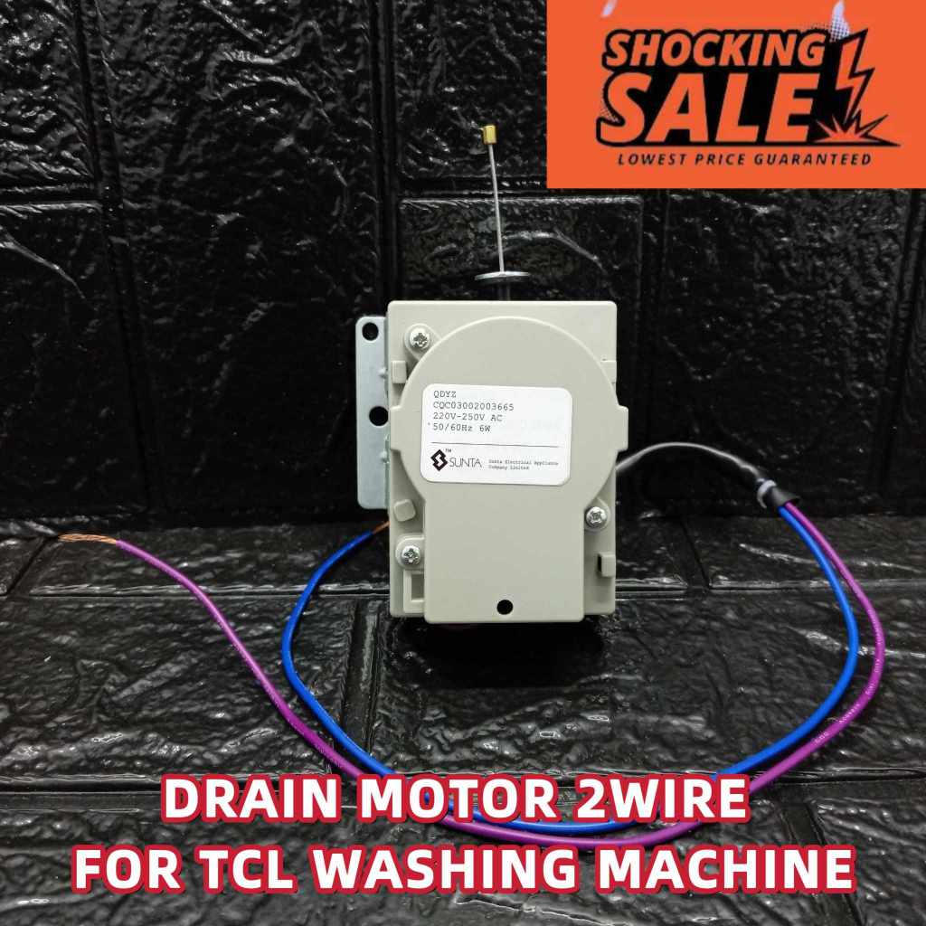 ⚡️SHOCKING SALE⚡️TCL DRAIN MOTOR 2WIRE SPAREPART WASHING MACHINE / ALAT ...