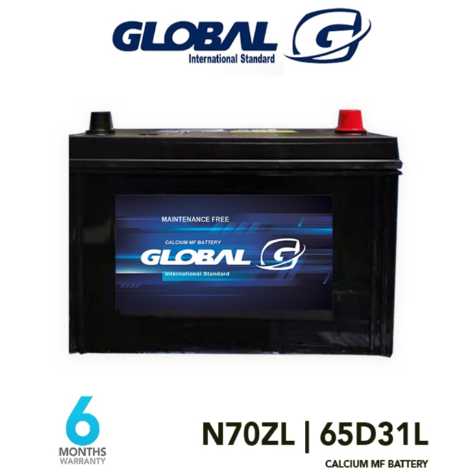 GLOBAL N70ZL Maintenance Free Battery For Toyota Hilux 2016↓, Land ...