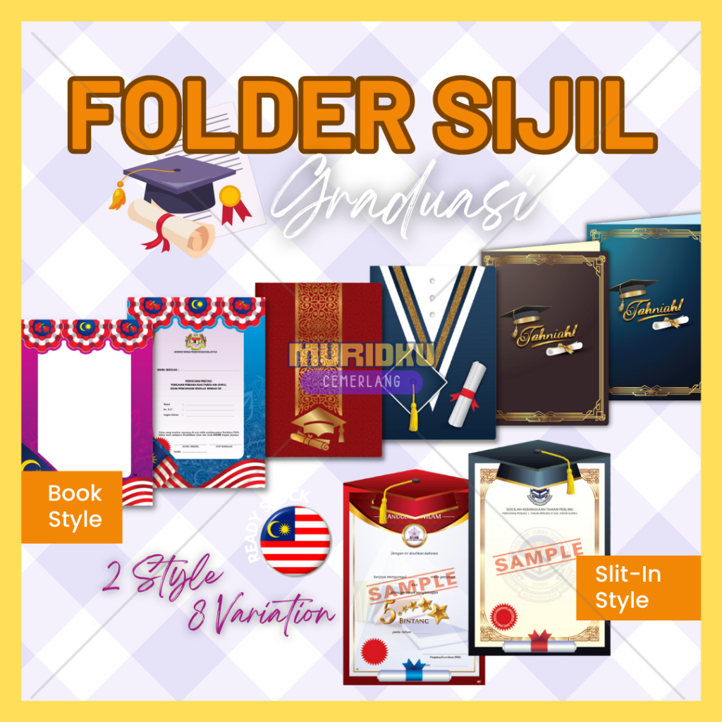 [READY STOCK] GRADUATION CERTIFICATE FOLDER/FOLDER SIJIL/SIJIL HOLDER ...