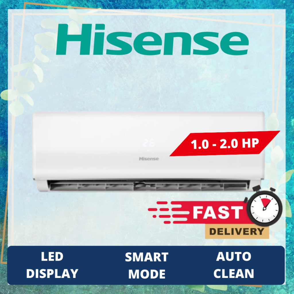Hisense 1.0HP/1.5HP/2.0HP Non-Inverter Air Conditioner R32 AN09CBG ...