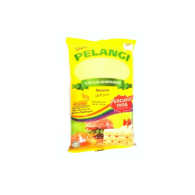 SERI PELANGI Margarine / Marjerin 1kg ( 900 gm + Free 100gm ) | Shopee ...