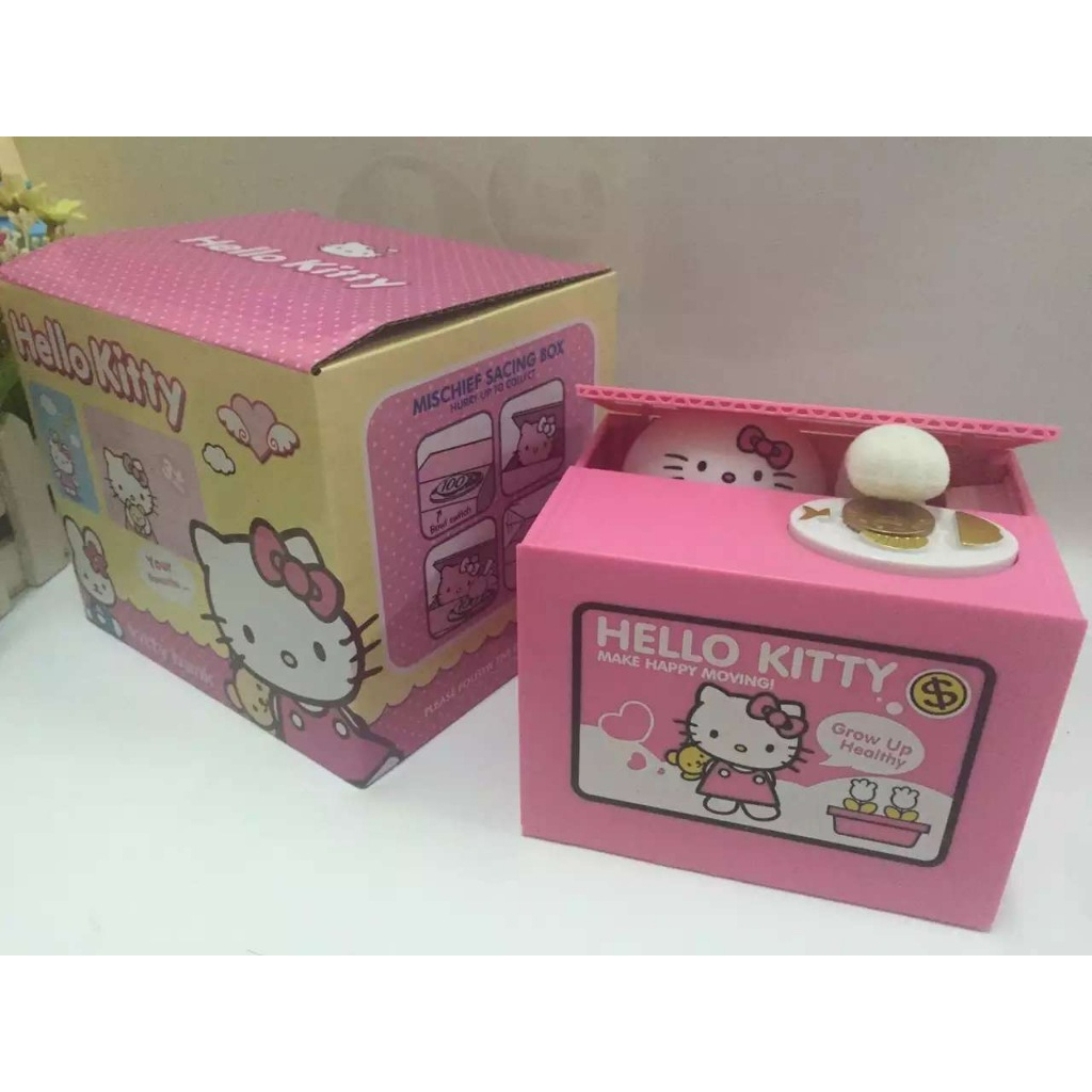 HoXiLe Tabung Kucing Bergerak Tabung Duit Syiling Cat Mischief Saving ...