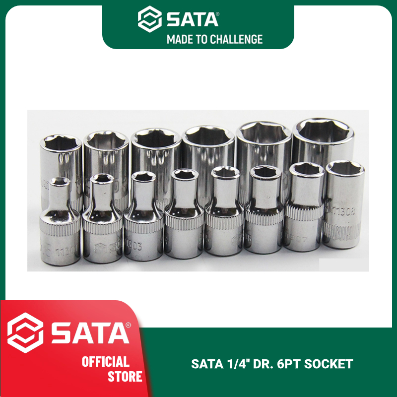 SATA 1/4" DR. 6PT. SOCKET / SUPER JUNIOR SOCKET BOX / 3.5MM 4MM 4.5MM ...