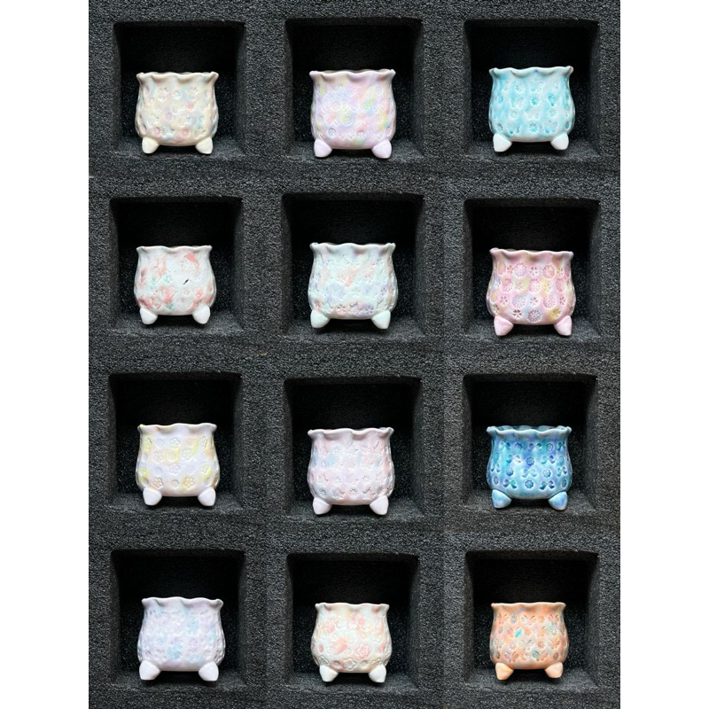 SH韵盆/SH035 手捏带脚 多肉花盆 Succulent Flower Pots @5CM | Shopee Malaysia