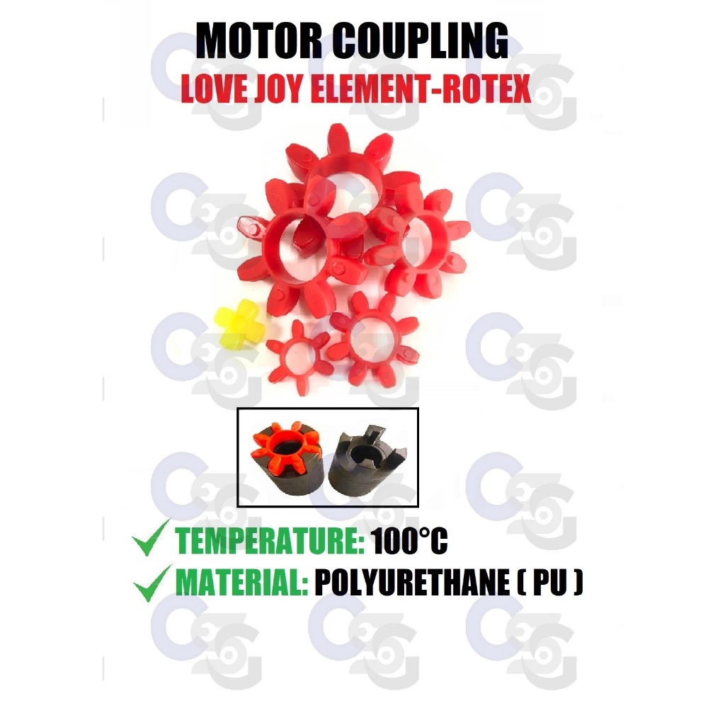 Motor Coupling Love Joy Element (Rotex) READY STOCK GR 90 GR 100 ...