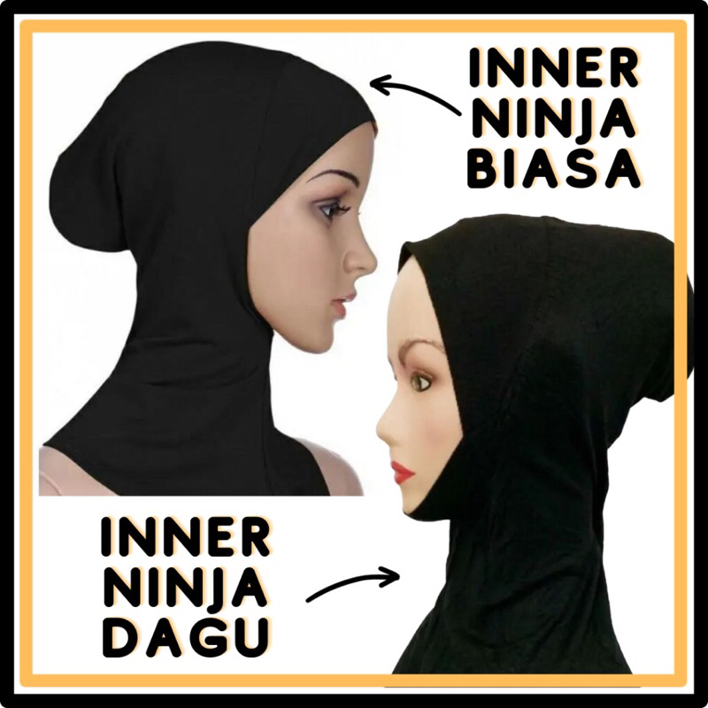 Inner Ninja,inner Neck,dan inner silang kain cotton jersey | Shopee ...