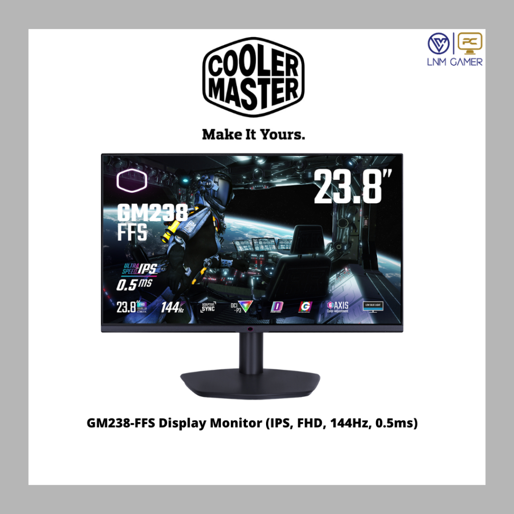 Cooler Master GM238-FFS Display Monitor (IPS, FHD, 144Hz, 0.5ms ...